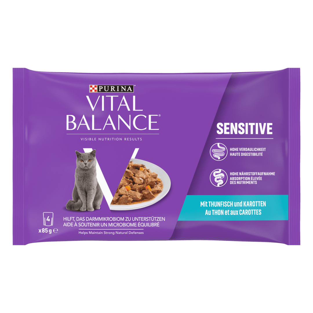 VITAL BALANCE® humide sensitive thon 4x85 g | Purina CH