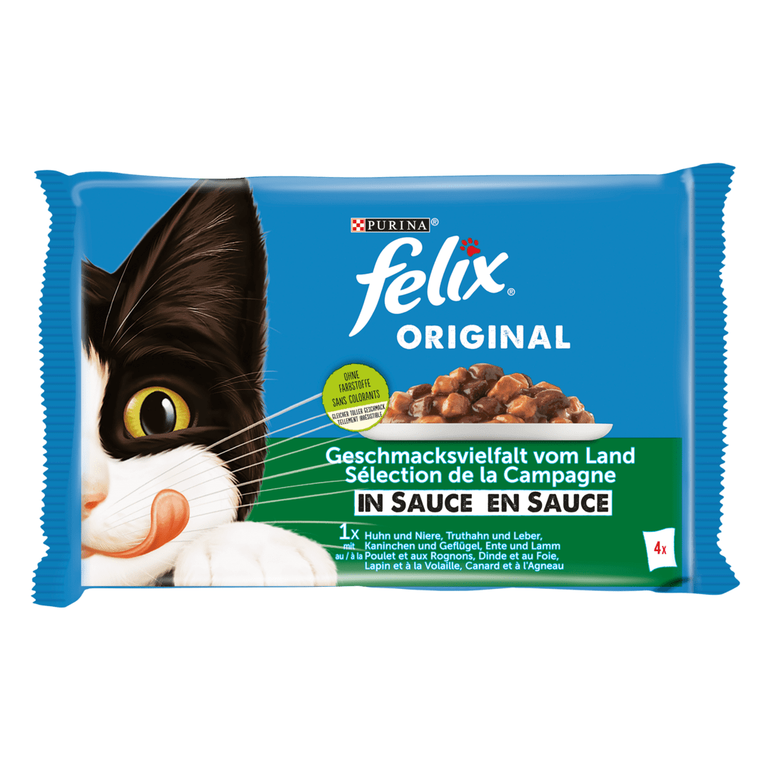 FELIX® ORIGINAL AUSWAHL VOM LAND 4X85G | Purina CH