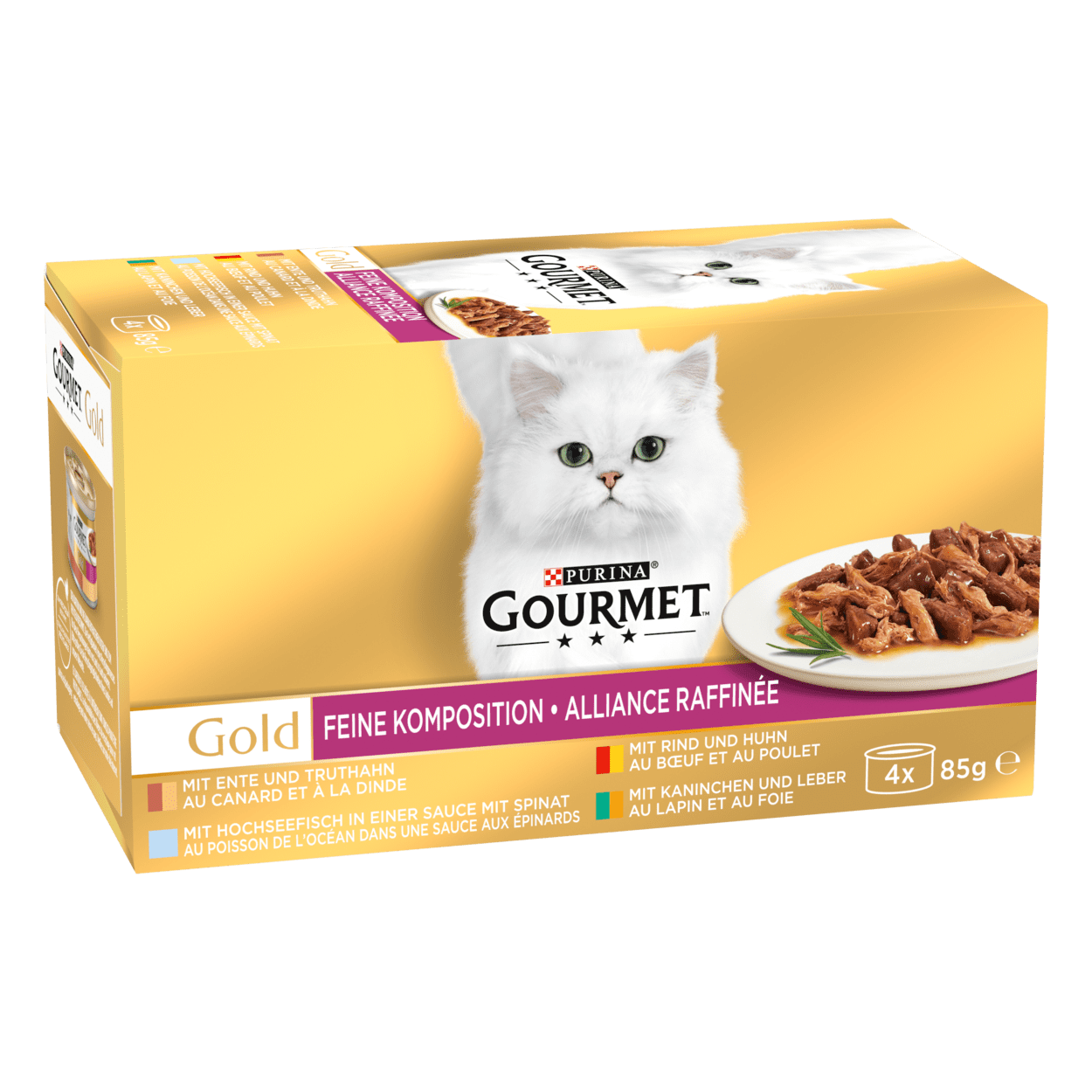 GOURMET™ GOLD Feine Komposition 4x85 g | Purina CH