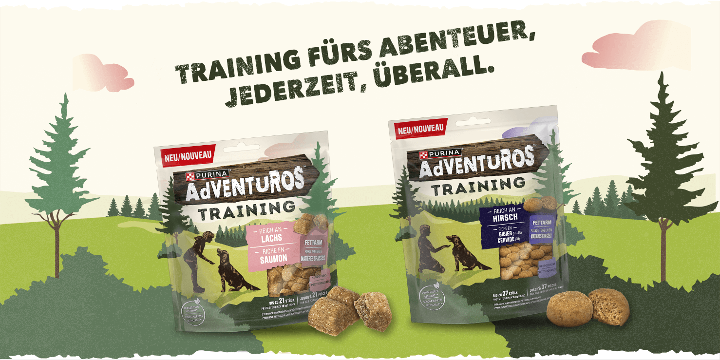 Hundeleckerlis AdVENTuROS™ Training| Purina®