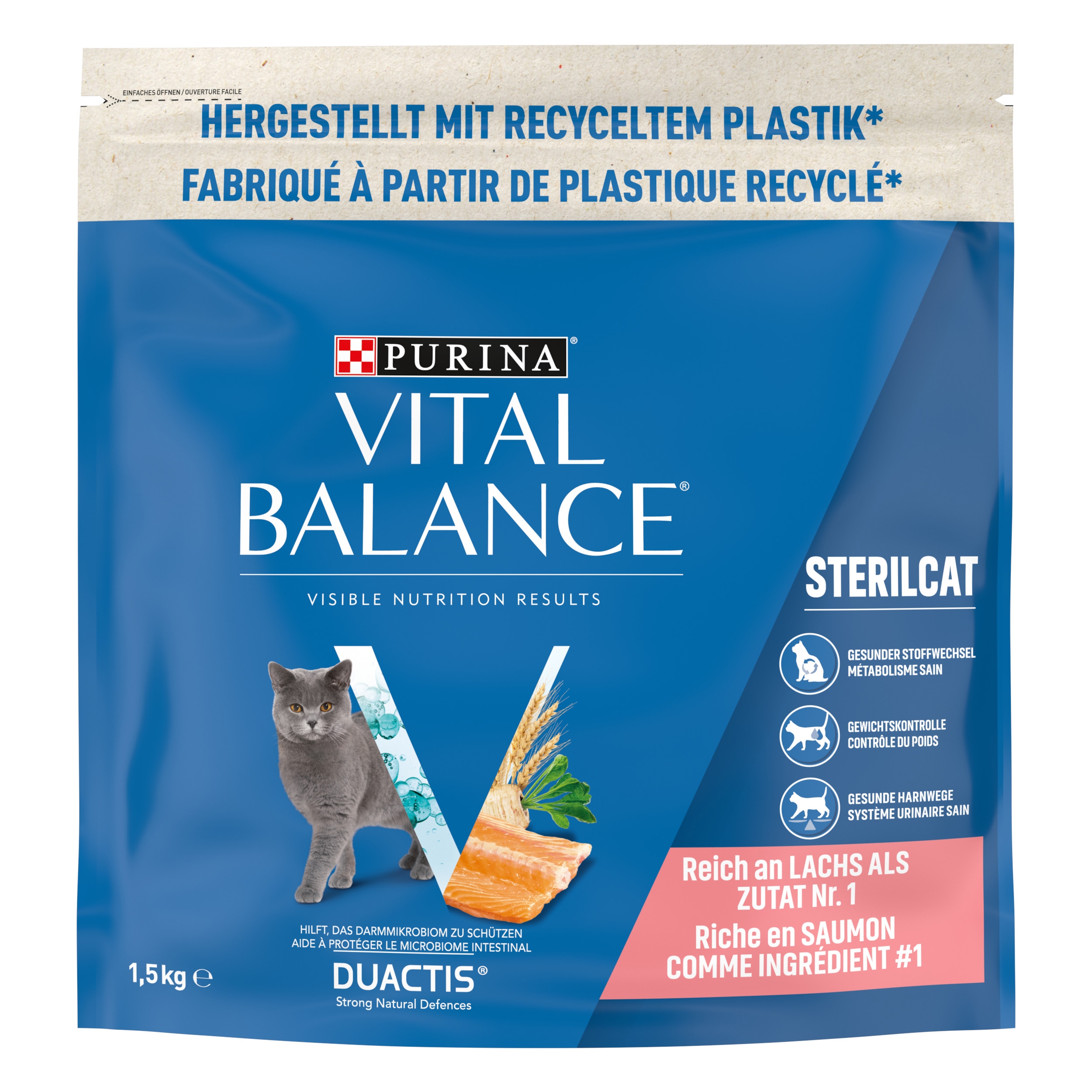 Trockenfutter PURINA VITAL BALANCE Sterilcat mit Lachs | Purina CH